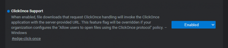 Enable ClickOnce support in Microsoft Edge, Chrome and Firefox - Persephone