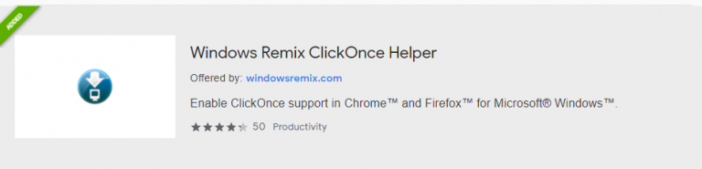 Enable ClickOnce support in Microsoft Edge, Chrome and Firefox - Persephone
